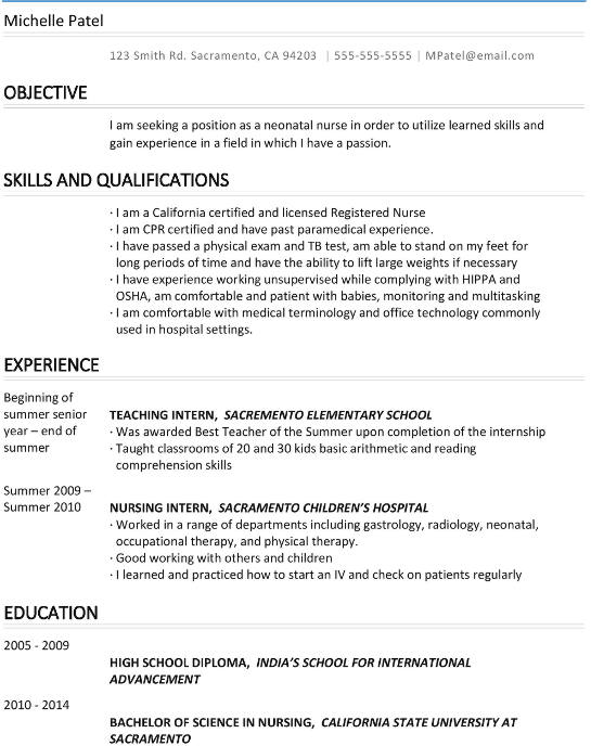 Top 3 Resume Examples For International Students Studying In The US